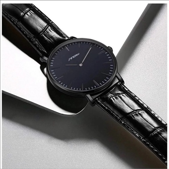 Accessories | Mens Black Quartz Wrist Watch | Poshmark